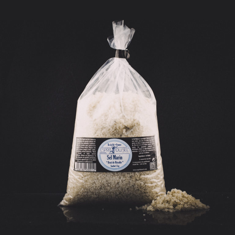 Sel marin Gris sachet 1kg – Esprit Du Sel – Sel de Ré